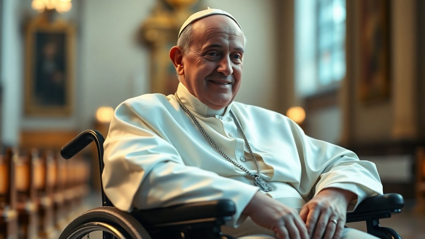 Pope Francis Uses Wheelchair for First Time Due to Knee Pain